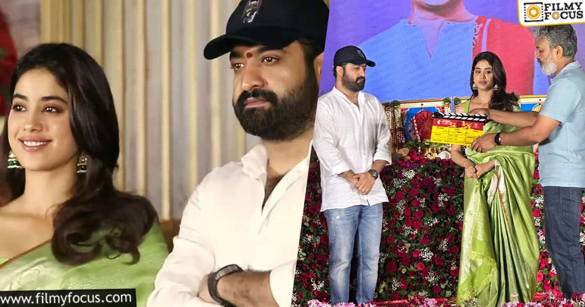 Rajamouli Commences Shoot of ‘NTR 30’, Marks Janhvi’s Telugu Debut - Filmy Focus