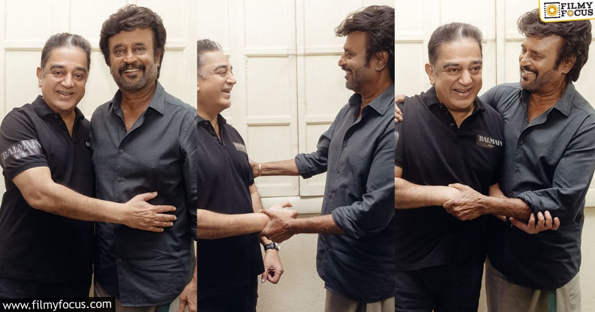 Legends of Indian Cinema, Rajini and Kamal bond strongly as Indian 2, Thalaivar 170 shoot in the ...