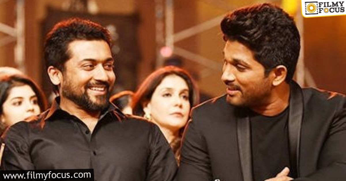 Suriya's Admiration For Allu Arjun - Filmy Focus